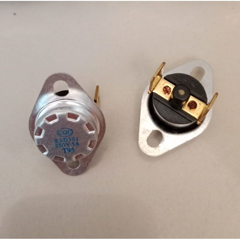 Jual Thermostat Bimetal sensor suhu pemutus arus otomatis 250V 10A 95° ON/OFF | Shopee Indonesia