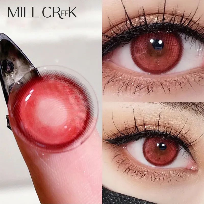 Jual ( •ᴗ• ) Softlens Karakter Cosplay Halloween Merah Bell Red Minus ...