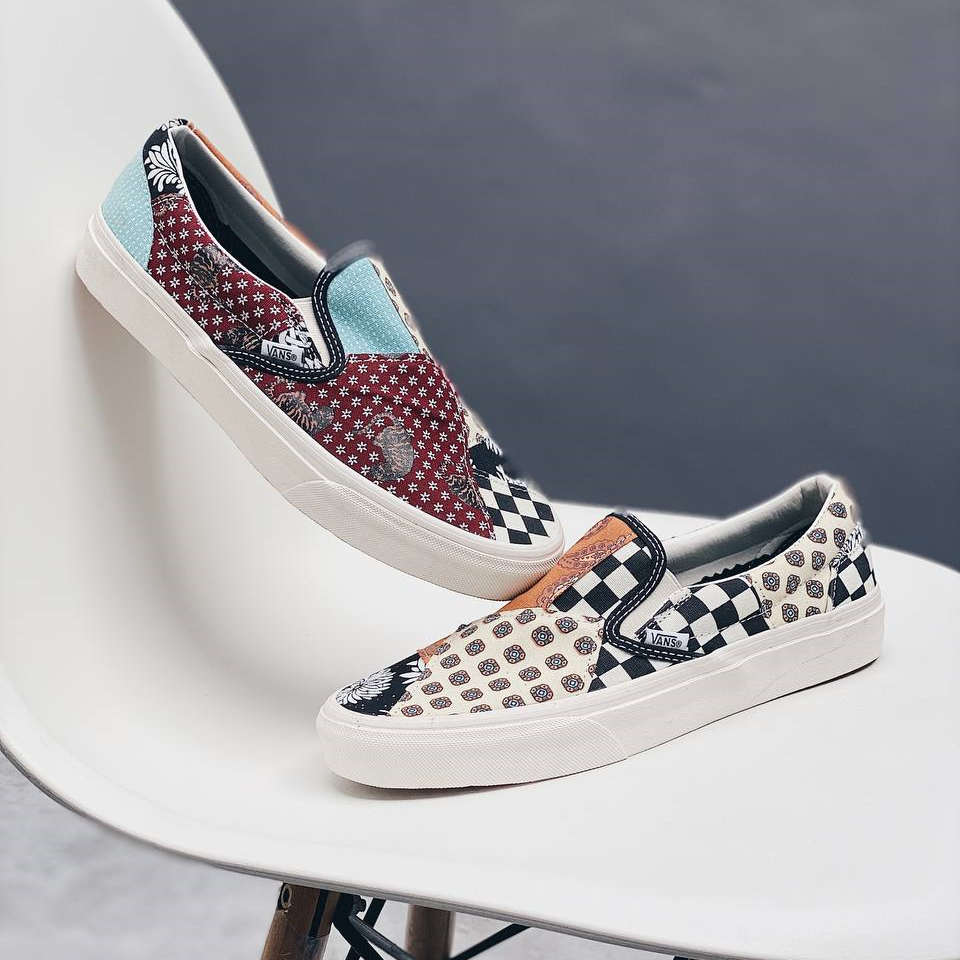 Jual VANS SLIP ON TIGER PATCHWORK (100% ORIGINAL) | Shopee Indonesia