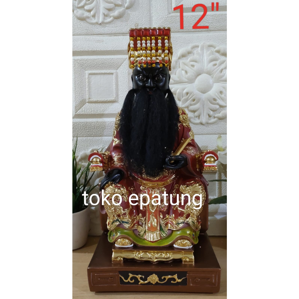 Jual patung dewa Giam lo Ong / raja neraka - fiber- 12 inch (l ...