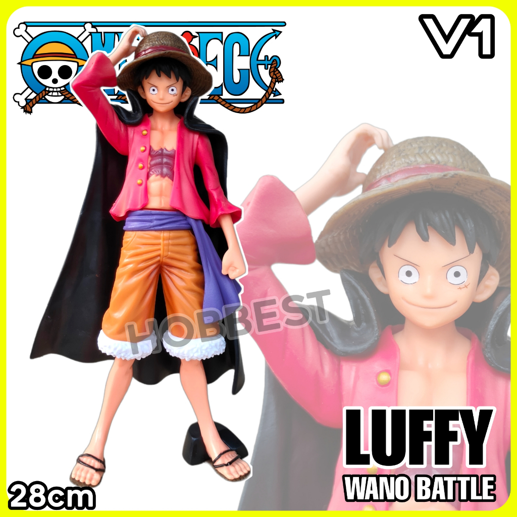 Jual Action Figure KOA ONE PIECE LUFFY WANO BATTLE Miniatur Pajangan ...