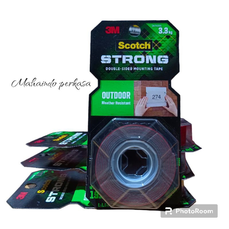 Jual Double Tape 3M 411-S19 Scotch Outdoor Permanent Mounting Tape ...