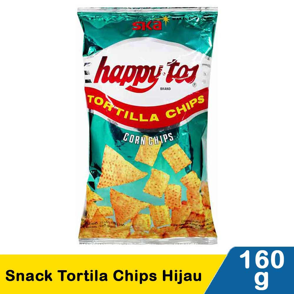 Jual Happytos Snack Tortila Chips Hijau 160G | Shopee Indonesia