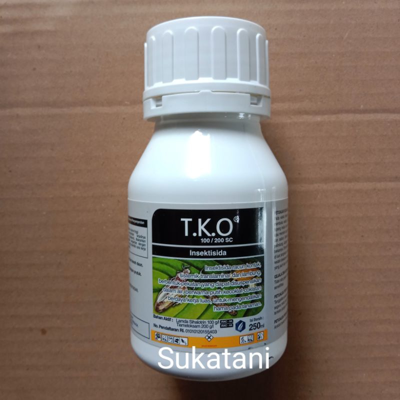 Jual Insektisida Kontak Sistemik Racun Ulat TKO 100/200SC.isi 250ml ...