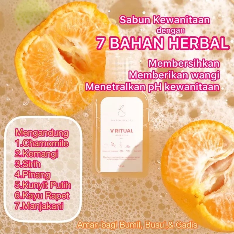 Jual V-Ritual Daily FEMININE Wash V Ritual by sayeed beuty as tasya ...