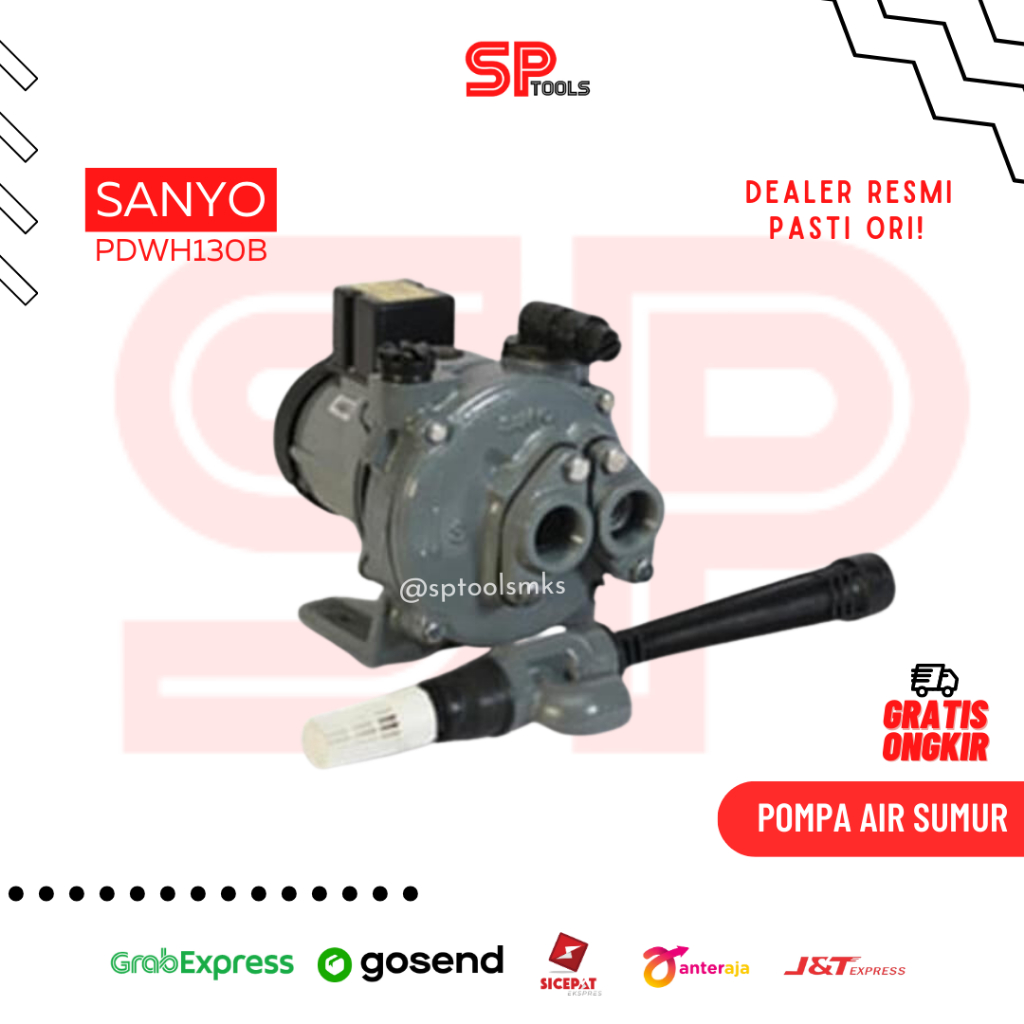 Jual POMPA AIR SUMUR DALAM DINAMO AIR NON OTOMATIS JET PUMP SANYO ...