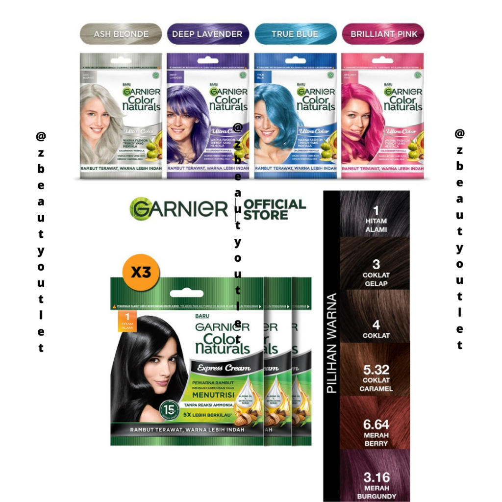 Jual Garnier Color Naturals Hair Color Sachet | Shopee Indonesia