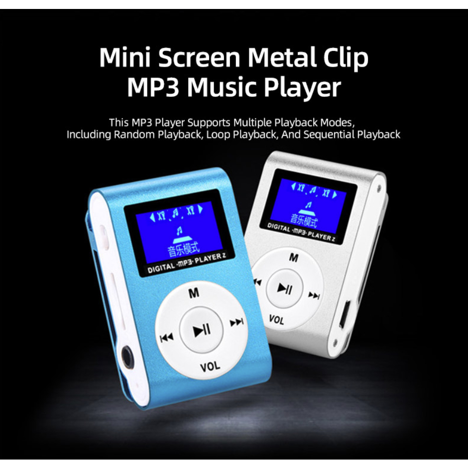 Jual PP MP3 Player V3 Portable Audio Laptop Headset Headphone LCD ...