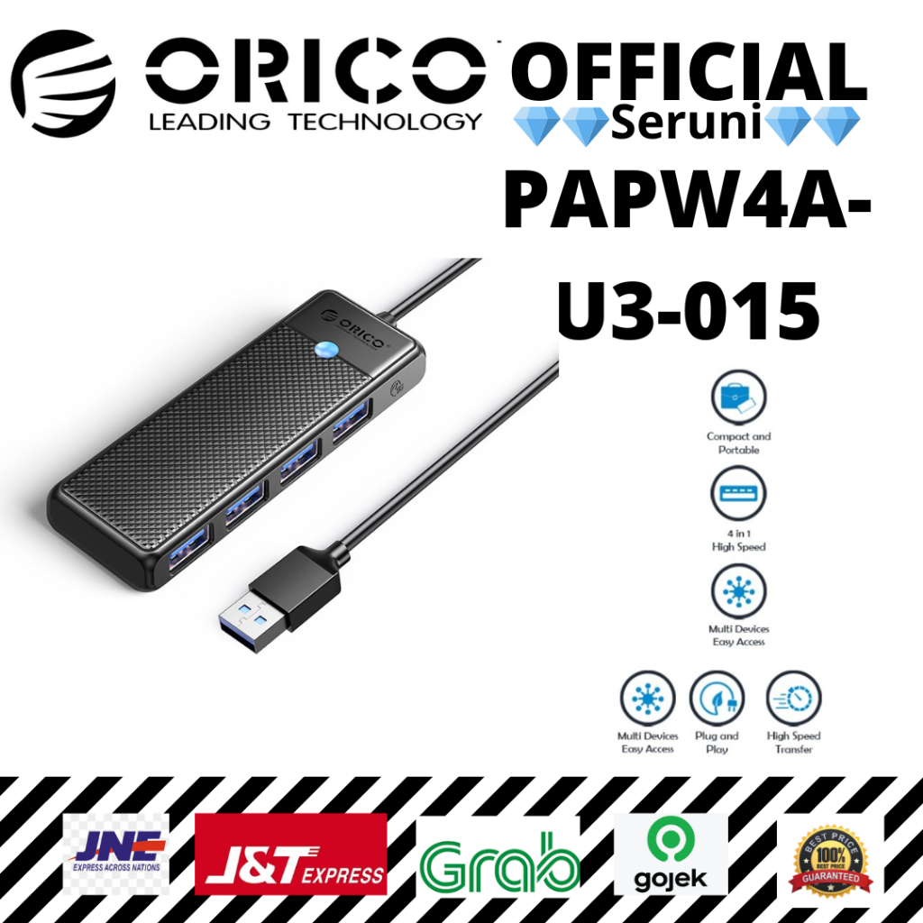 Jual (SERUNI) ORICO PAPW4A-U3-015 USB HUB 4PORT 4PORT USB 3.0 | Shopee ... Jual (SERUNI) ORICO PAPW4A-U3-015 USB HUB 4PORT 4PORT USB 3.0 | Shopee ...