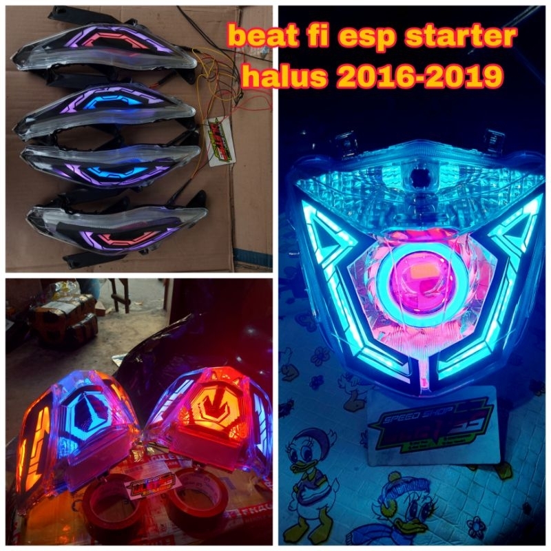 Jual paket lengkap reflektor lampu beat fi esp 2016 2017 2018 2019 ...