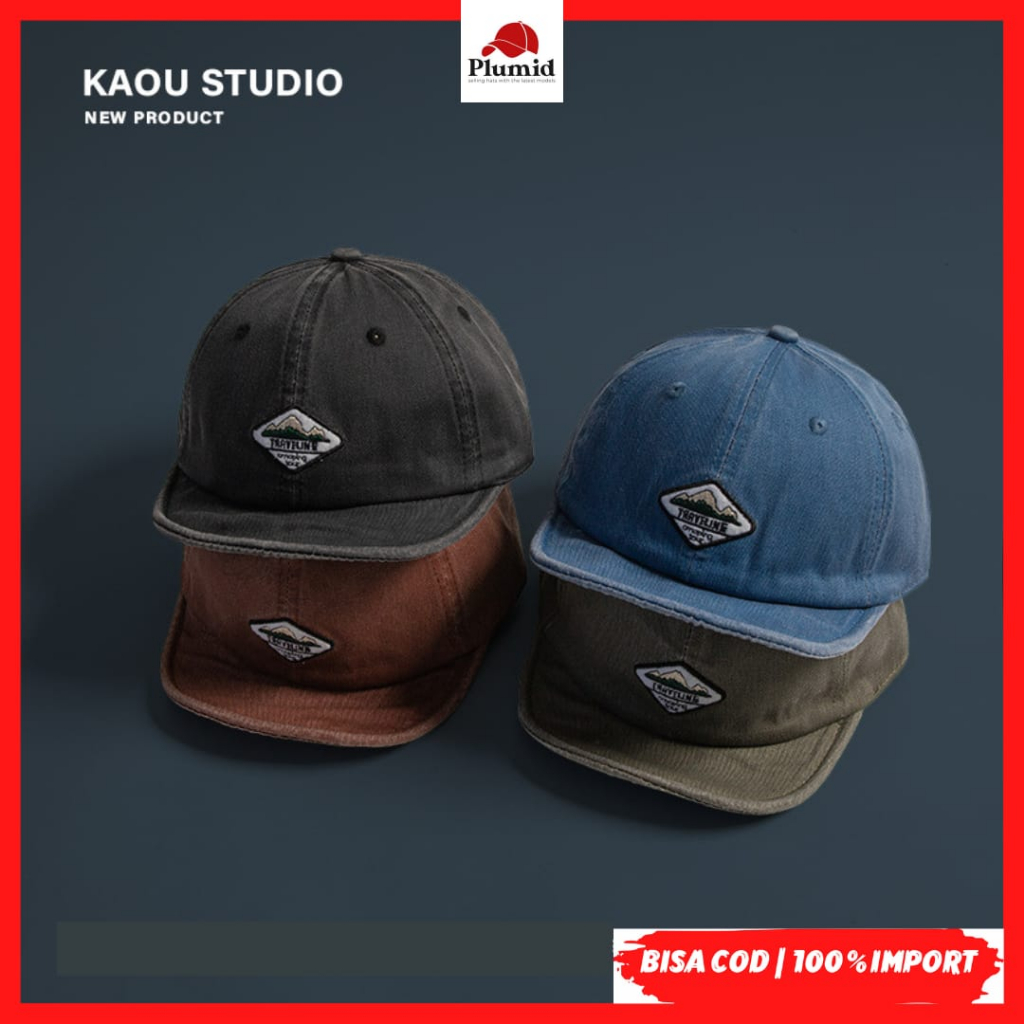 Jual PLUMID - Topi pria baseball visor lidah pendek premium distro ...