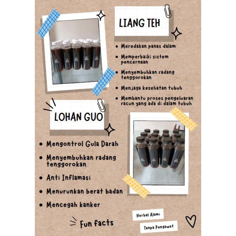 Jual Liang Teh & Lohan Guo / Minuman Herbal / Herbal Drink | Shopee ...
