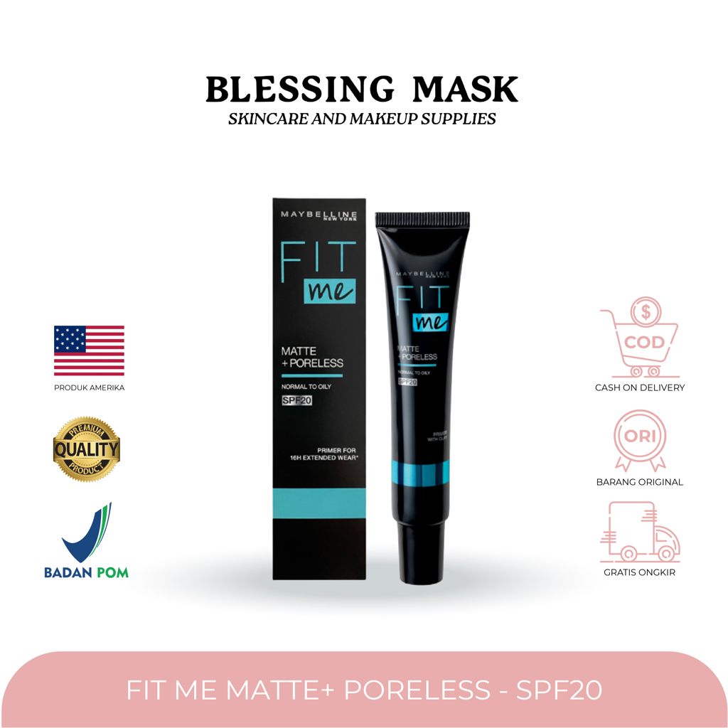 Jual MAYBELLINE Fit Me Matte And Poreless SPF 20 Primer - 30mL | MakeUp ...