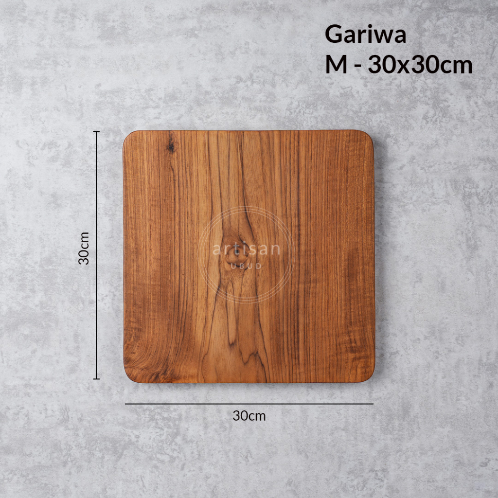 Jual Gariwa S - M Talenan Kayu Jati Utuh Tanpa Sambungan / Nampan Kayu ...