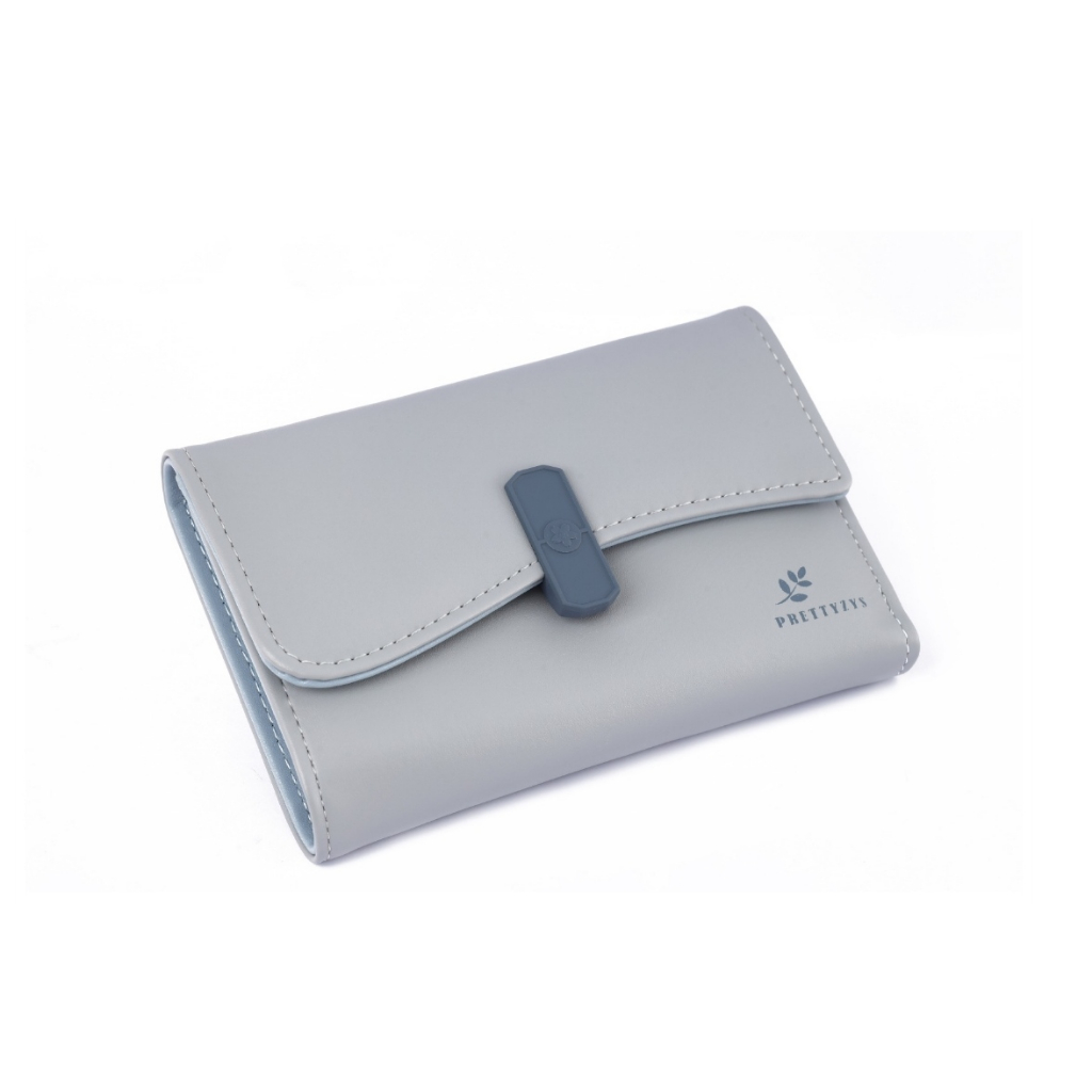 Jual DOMPET LIPAT WANITA KULIT BIRU MURAH KEKINIAN MEWAH KOREA ...