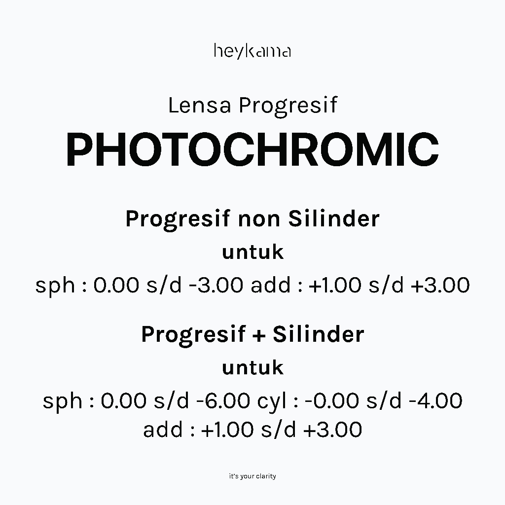 Jual heykama - Lensa Progresif ( Double Focus ) | Shopee Indonesia