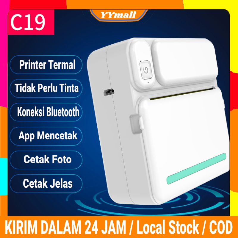 Jual Mini Printer Portable Thermal Printer Pocket Printer Wireless ...