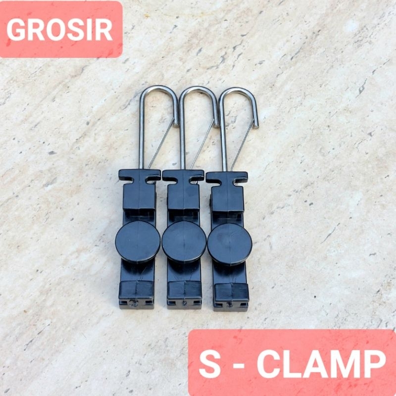 Jual (S - Clamp) Jepit / Clamp Spiner S klem Pengait Kabel Untuk Dc/Dw ...