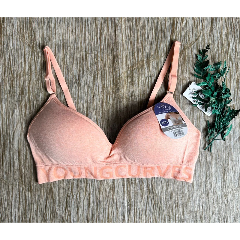 Jual YOUNG CURVES WIRELESS BRA 32B 34B 36B BH TANPA KAWAT BUSA TIPIS ...