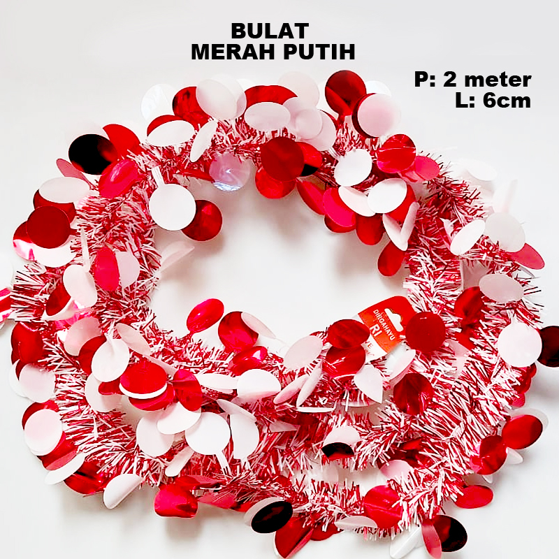 Jual Slinger Merah Putih/Slinger Rumbai Dekorasi/Slinger DIrgahayu ...