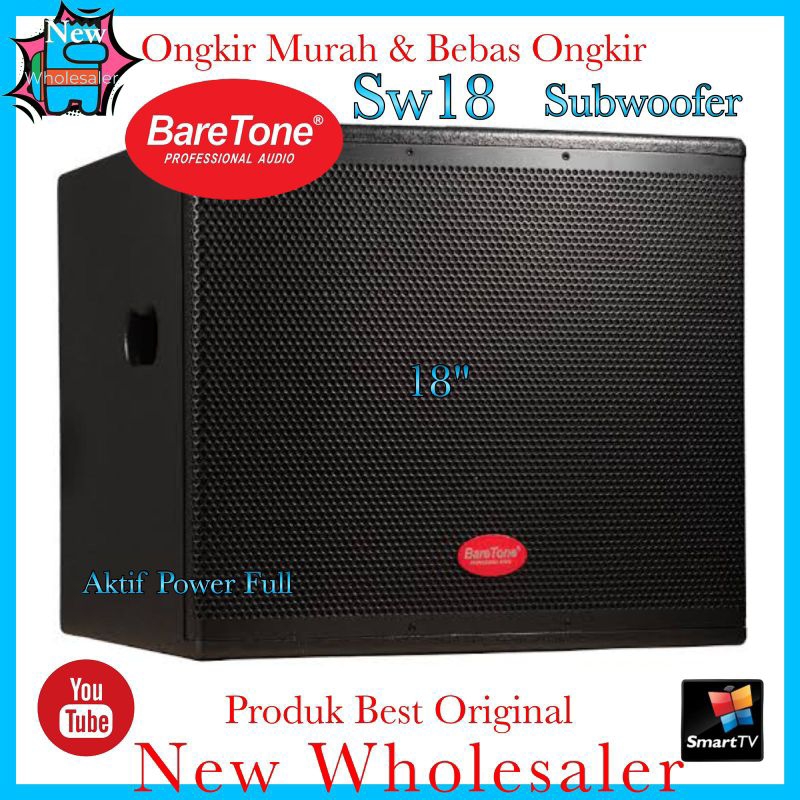 Jual Subwoofer Active Baretone Sw18 Original 18 Inch Aktif Sub 1600 ...
