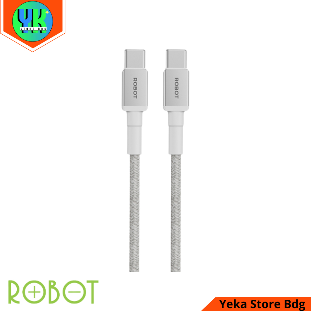 Jual Kabel Data ROBOT RSCC120 Type C to Type C Original 1,2 Meter ...