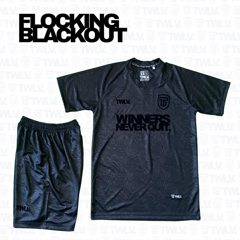 Jual [8.8 SALE] Twelve Embossed WNQ blackout Jersey bahan emboss dengan ...