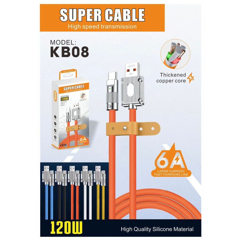 Jual Kabel Data KB-08 120W (fast charger) | Shopee Indonesia