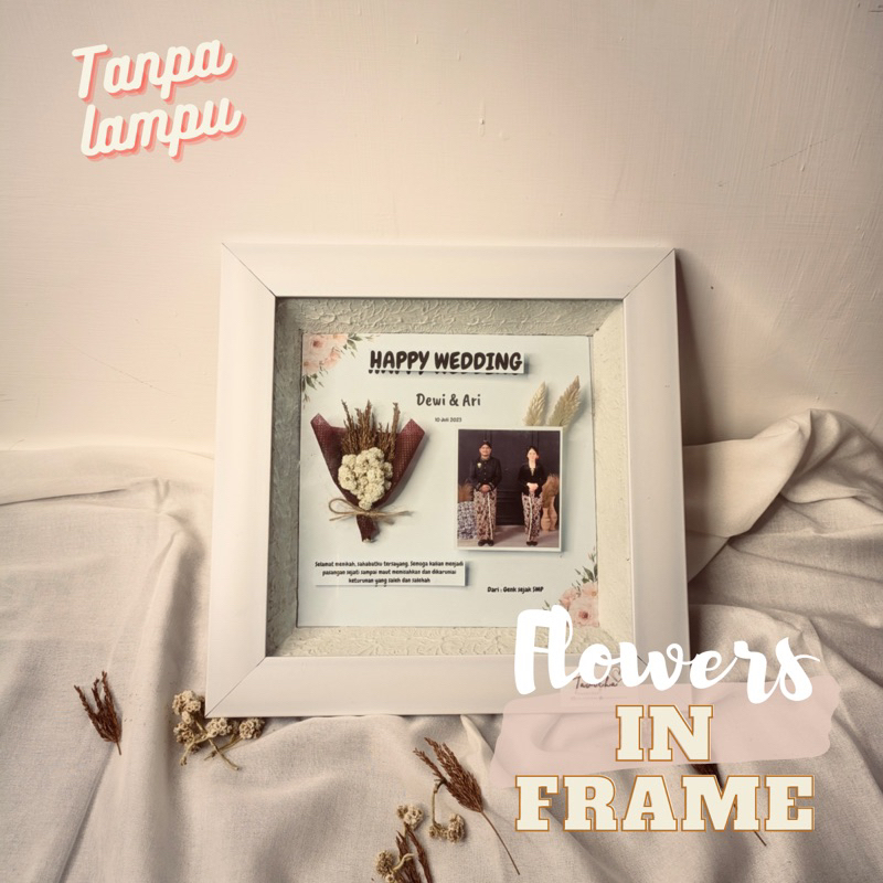 Jual FLOWER IN FRAME FLOWERS 3D FRAME BOX KADO WISUDA BINGKAI MAHAR ...