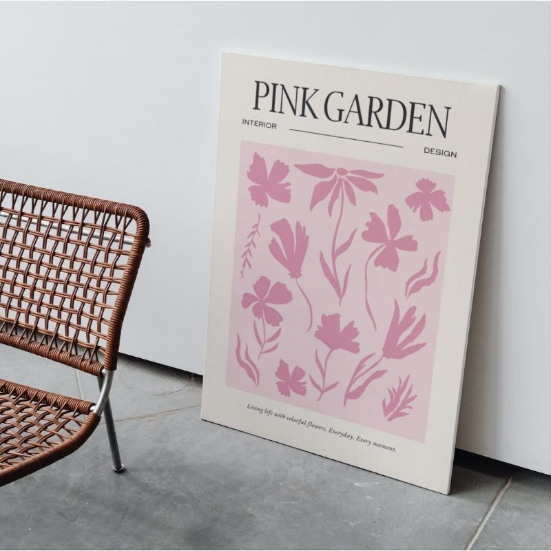 Jual Hiasan Dinding Aesthetic 20x29 cm Pink - Pajangan Rumah Minimalis ...