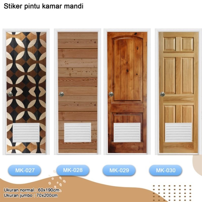 Jual Stiker pintu kamar mandi / sticker pintu kamar mandi / stiker ...