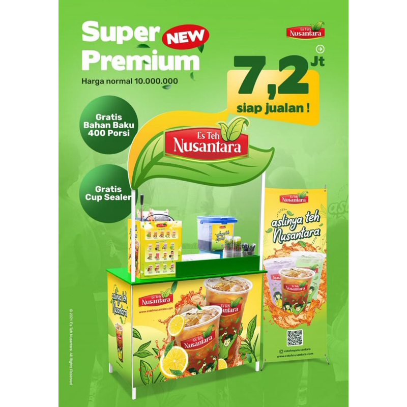 Jual Jual / Take Over Booth Es Teh Nusantara Franchise Paket Usaha ...