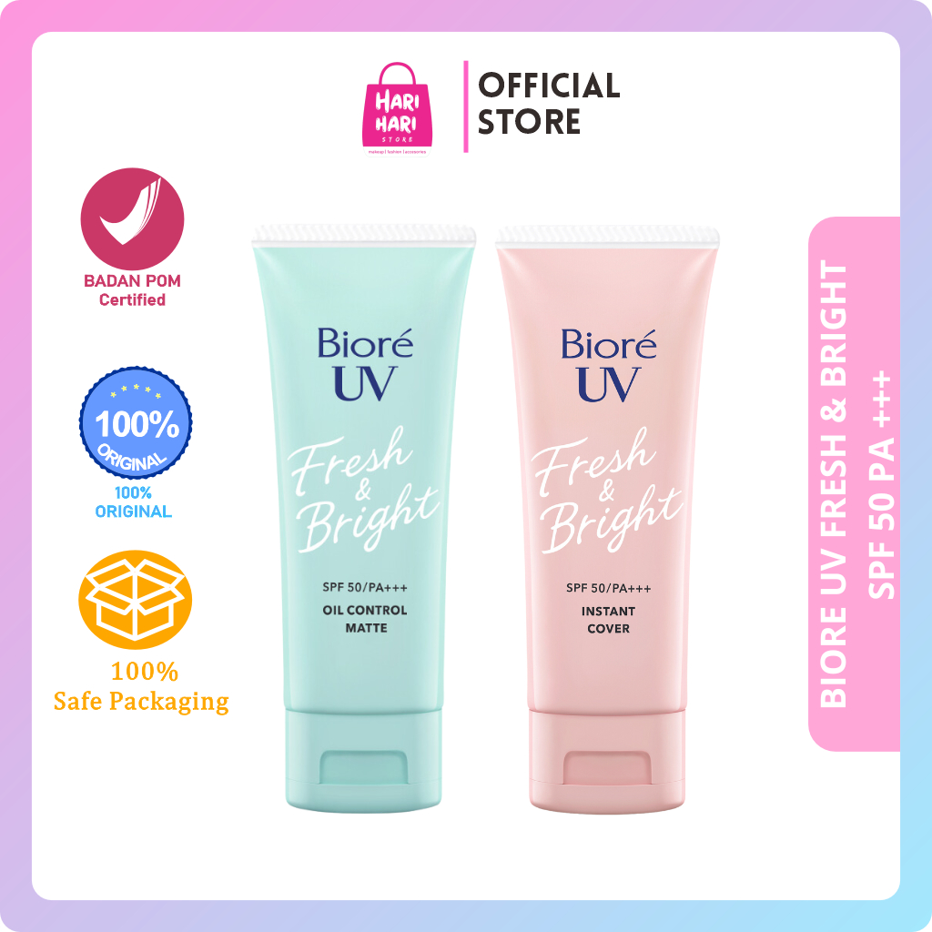 Jual BIORE SUNSCREEN SPF Pa +++ / Instan Cover/ Oil Control Matte ...