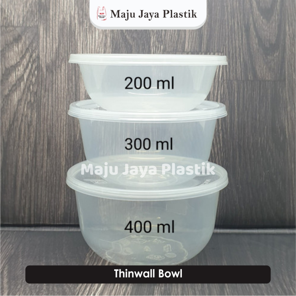 Jual Thinwall Bowl Isi 25pc Plastik Food Grade Uk 200ml 300ml 400 Ml