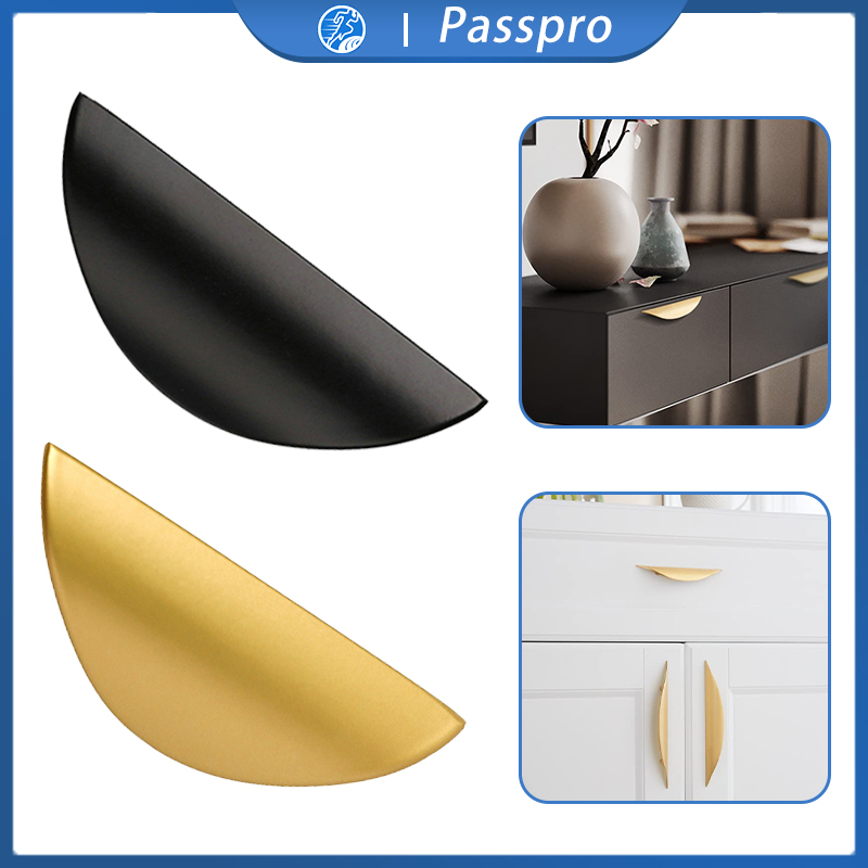 Jual Pull Handle 32cm Emas Gold Curve Laci Handle Minimalis Handle ...