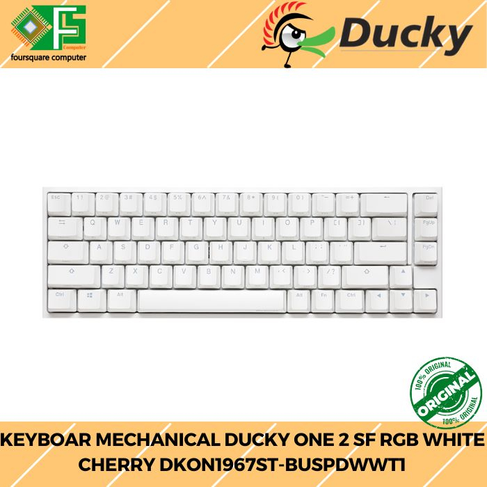 Jual Keyboard Mechanical Ducky One 2 SF RGB White Cherry | Shopee Indonesia
