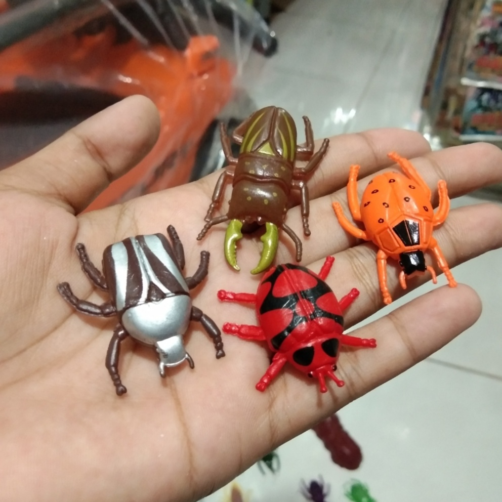 Jual Mainan Hewan Karet Insect Isi 12 Pcs GY204 B Kemasan Mika | Mainan ...