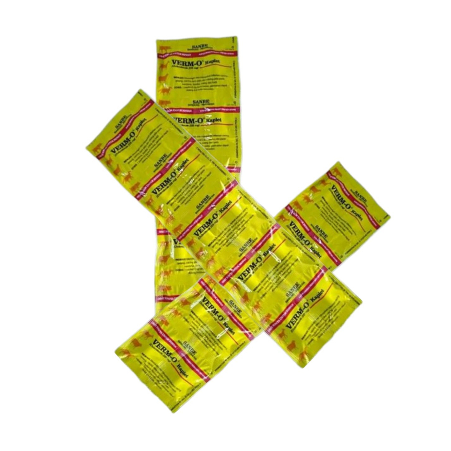Jual Sanbe / Verm O Kaplet / 1 STRIP ISI 10 KAPLET / Obat Cacing Sapi ...