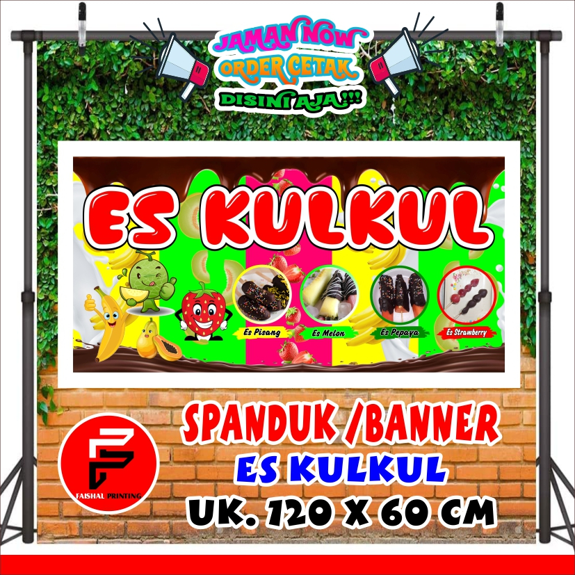 Jual Spanduk Es Kulkul / Banner Es Kulkul Ukuran 120 x 60 cm | Shopee ...