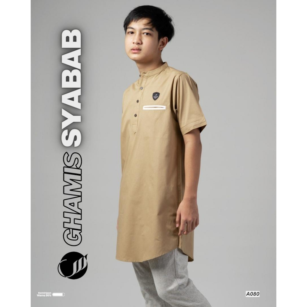 Jual SAMASE GHAMIS GAMIS REMAJA SYABAB A080 BAJU KOKO REMAJA PRIA ...