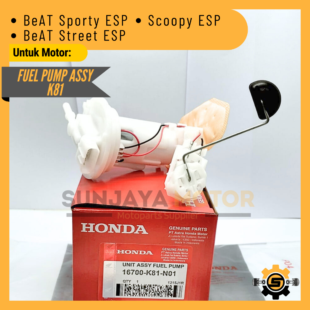 Jual Fuel Pump Assy K81 Pompa Bensin Kualitas Original Honda Beat ESP ...