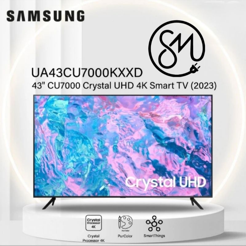 Jual LED TV Samsung UA43CU7000KXXD 43 inch Crystal UHD 4K 43CU7000 Smart | Shopee Indonesia