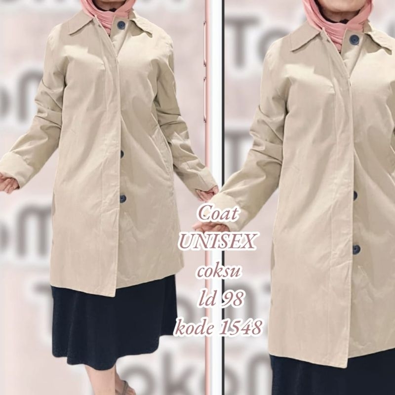 Jual COAT UNISEX COKSU LD 98 KODE (1548) | Shopee Indonesia