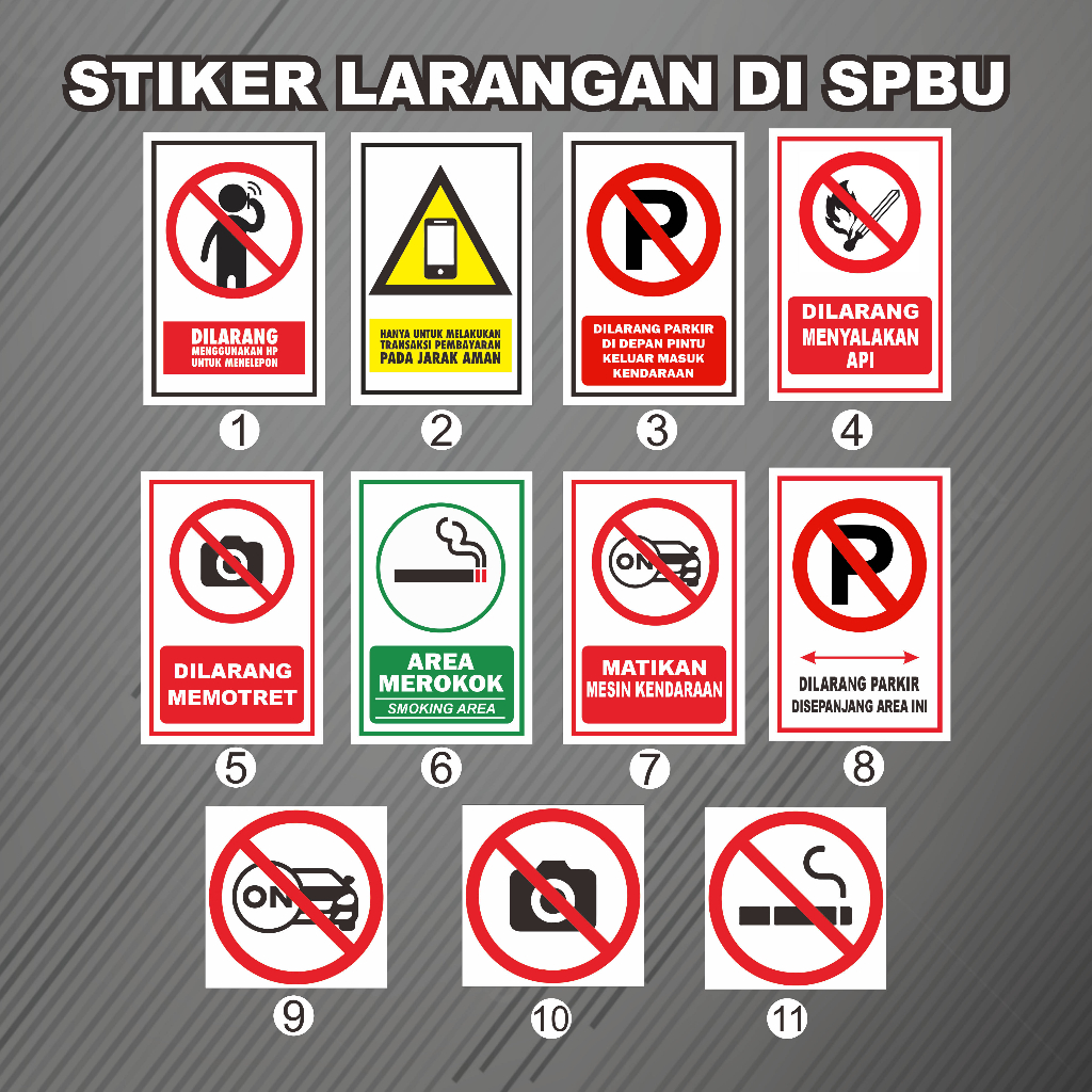 Jual STIKER LARANGAN POM BENSIN ATAU SPBU, DILARANG PARKIR, DILARANG ... Jual STIKER LARANGAN POM BENSIN ATAU SPBU, DILARANG PARKIR, DILARANG ...