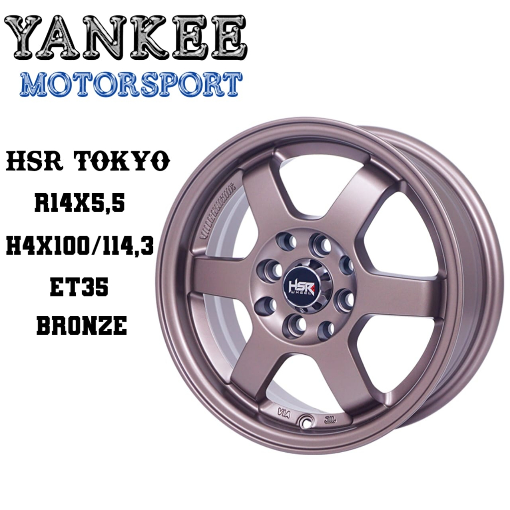 Jual Velg Mobil HSR Ring 14 Lebar 5,5 lubang 4x100 & 4x114,3 ET35 ...