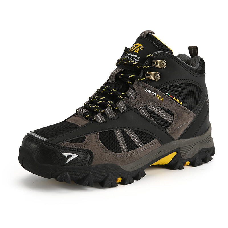Jual Sepatu Gunung Hiking Boot Mid Snta Black Grey Ukuran Jumbo ( Size ...