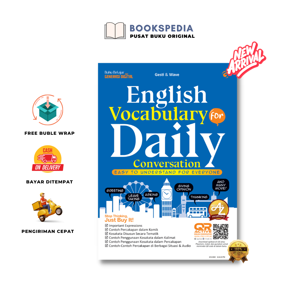 Jual BUKU BELAJAR BAHASA INGGRIS ENGLISH VOCABULARY FOR DAILY ...