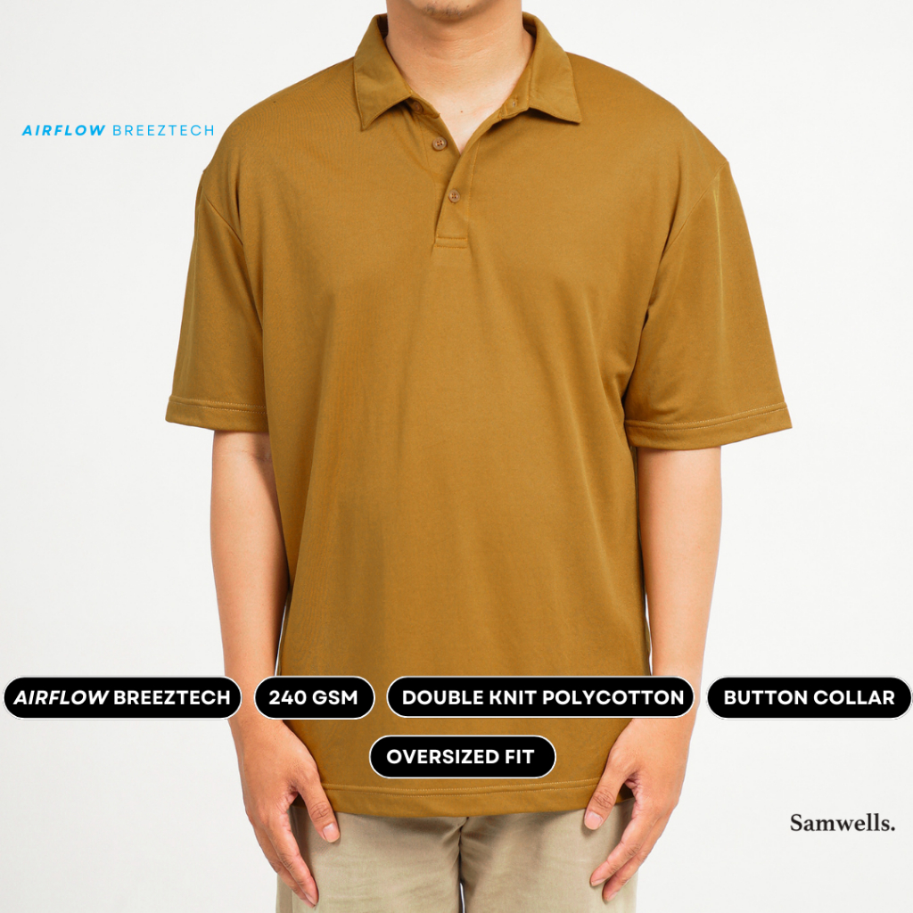 Jual OVERSIZE POLO SHIRT COOLtech/ POLO SHIRT/ SAMWELLS-MAPLE | Shopee Indonesia