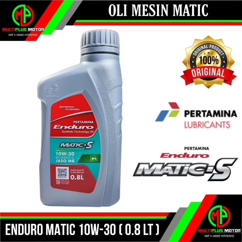 Jual Oli mesin matic PERTAMINA ENDURO MATIC S 10W-30 ORIGINAL 100% ...