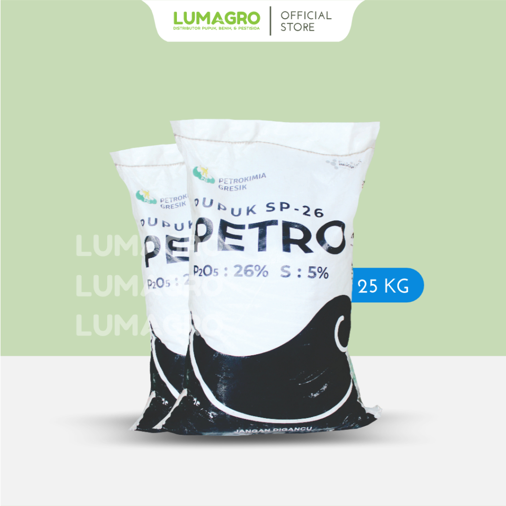Jual Pupuk SP-26 Petro 25kg Posfat Sulfur Nutrisi Pertumbuhan Akar dan Penguat Jaringan Tanaman ...